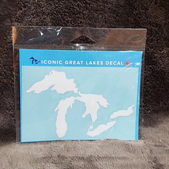 Other | Iconic Great Lakes Decal Great Lakes Proud White New 55 X 35 ...